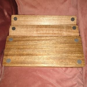 Handmade | Accents | New Antiqued Rectangle Carved Mango Wood Food Safe ...